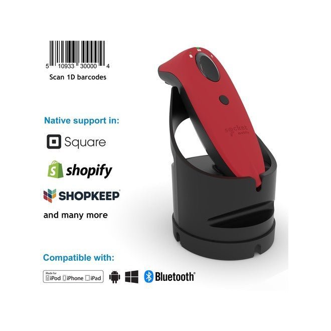 Socket S700 Bluetooth 1D Red Barcode Scanner with Charging Dock ...